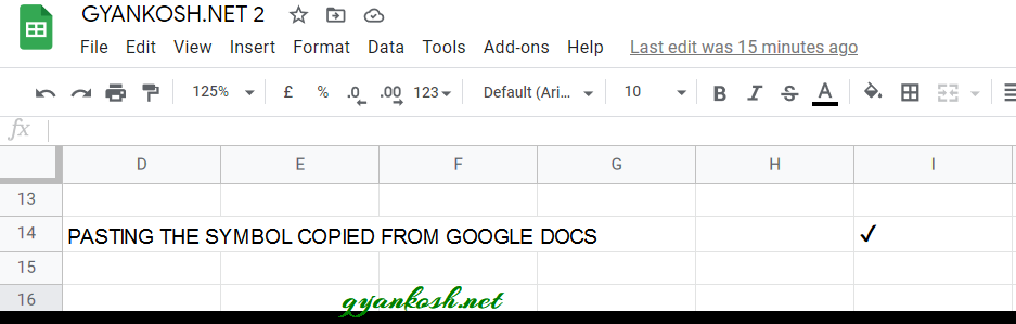 Five ways to insert a Check Mark or Tick Mark in Google Sheets-Explained